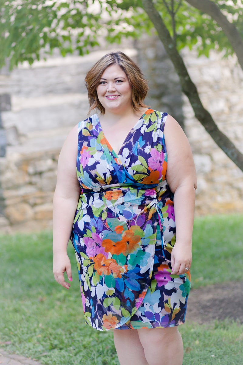 Feeling Fancy in Floral Plus Size Dress from Gwynnie Bee