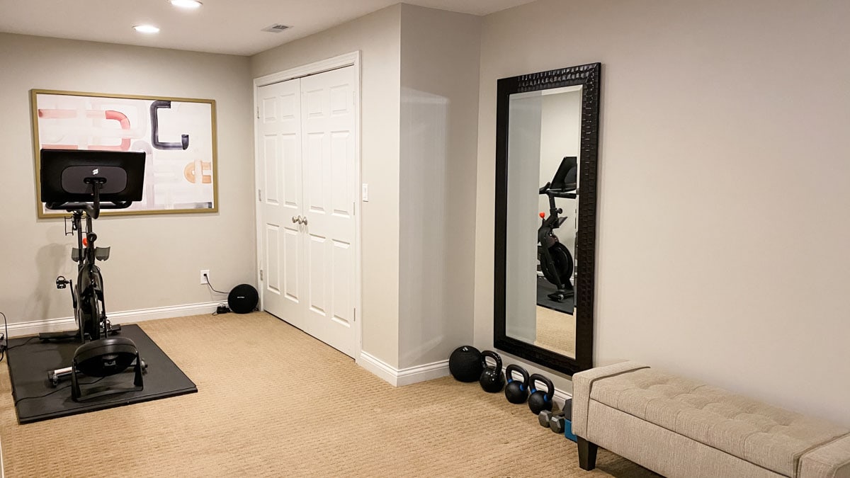 Peloton Room Inspiration / Home Gym Reveal